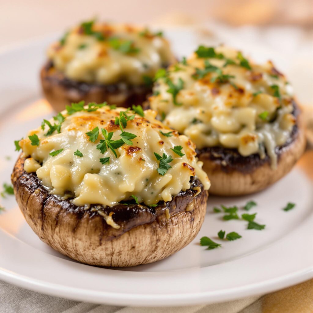 Gevulde champignons met kaas en kruiden: verrukkelijk snel! - Recepten Pret