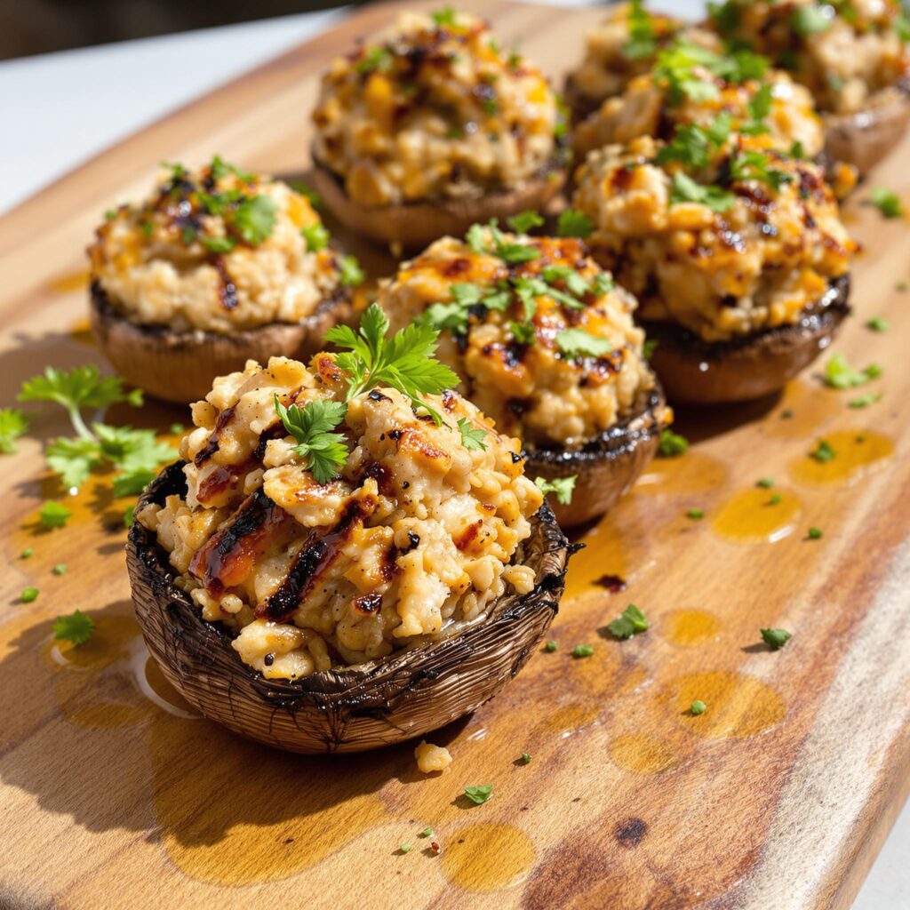 Gevulde champignons op de barbecue: een smaakexplosie! - Recepten Pret