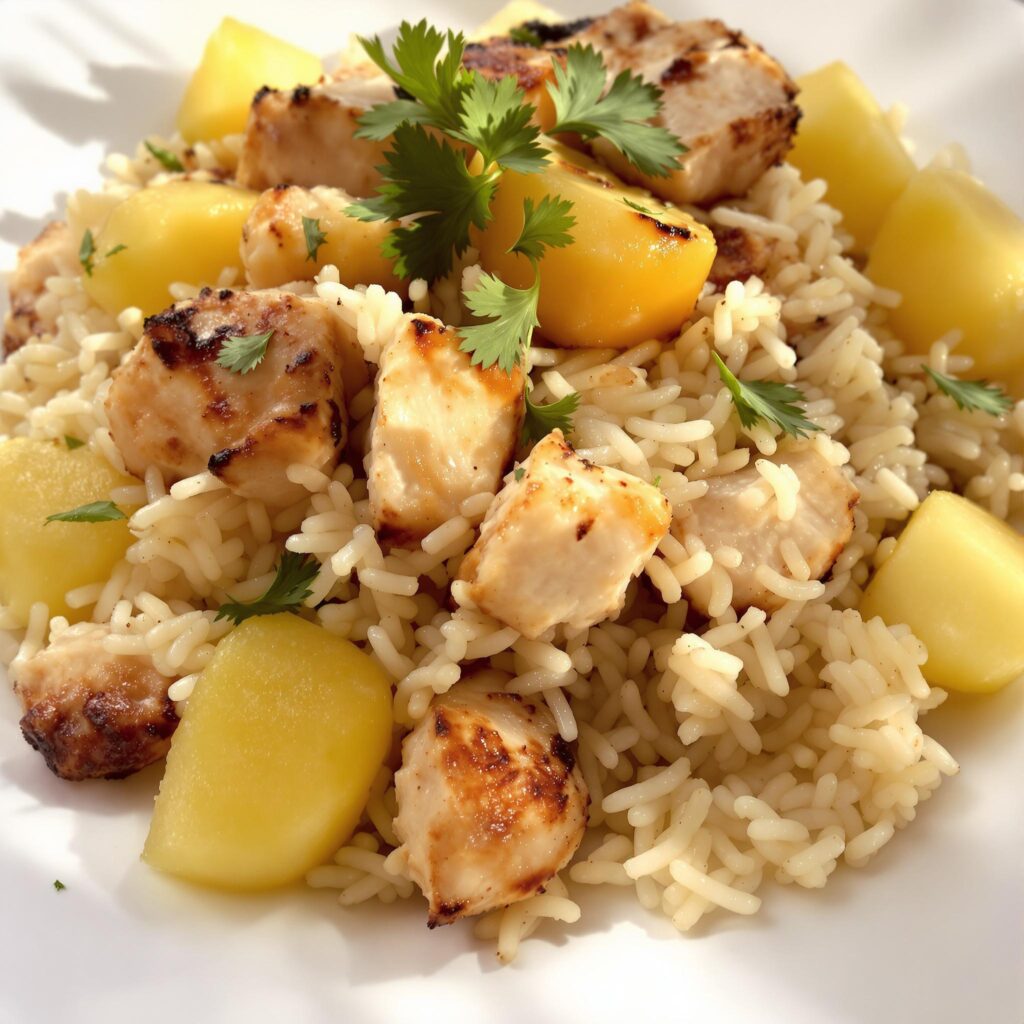 Rijstsalade met ananas en kip: Heerlijk en Verfrissend! - Recepten Pret