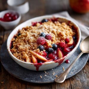 Crumble Appel Rode Vruchten: Het Meest Savoureus Recept - Recepten Pret