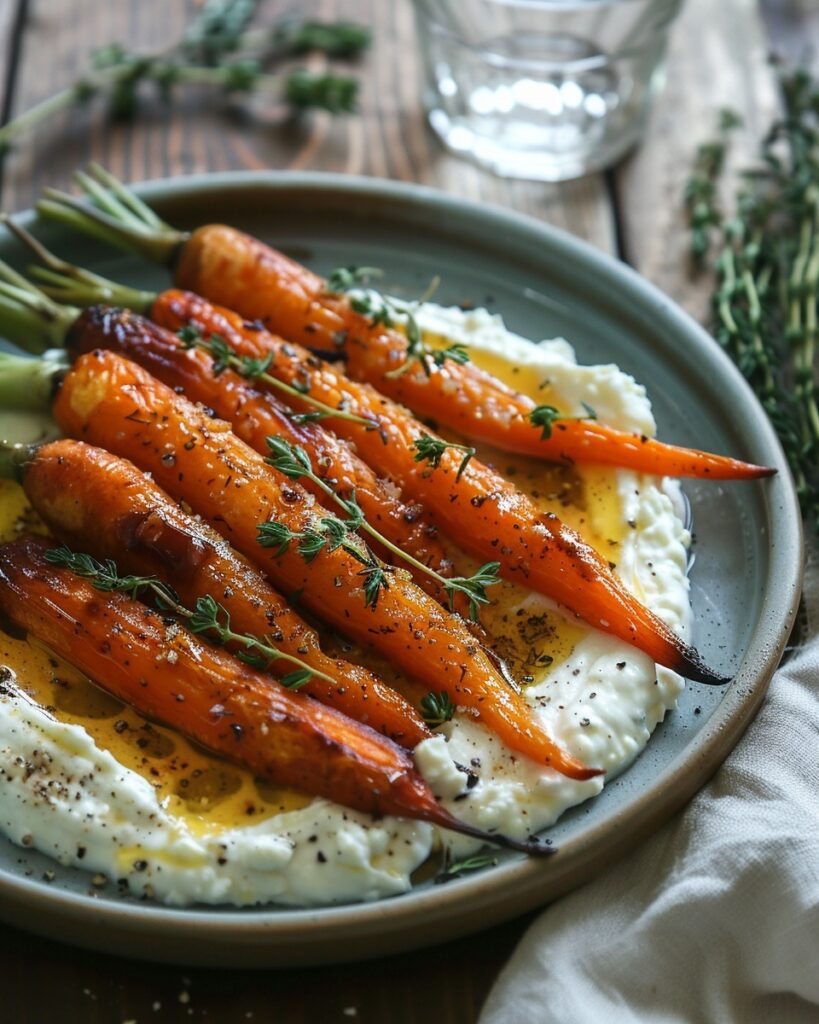 Geroosterde Wortelen met Honing-Tijm en Fetacrème: Een Heerlijk Recept ...