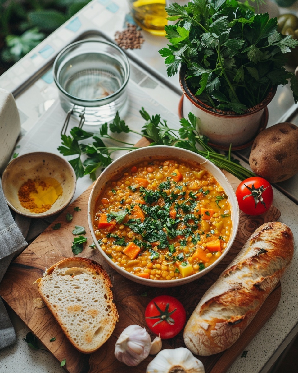 Heerlijke Linzenschotel met Zoete Aardappel en Koriander: Een Voedzame ...